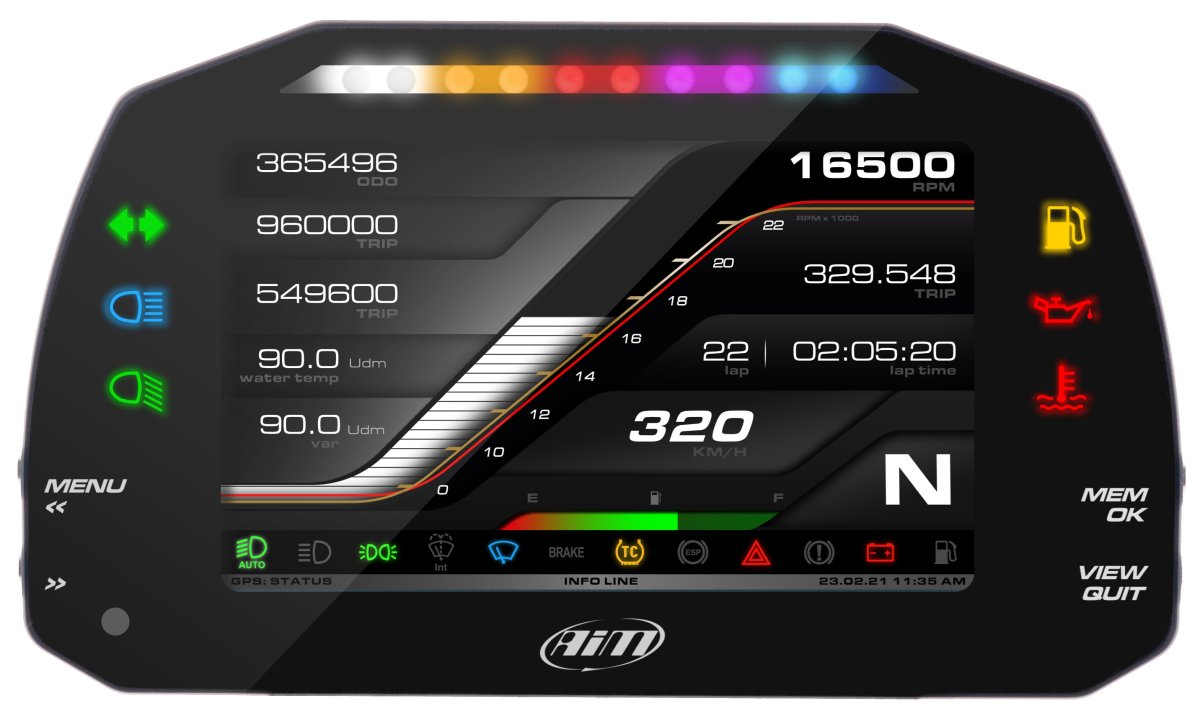 MXS 1.3 Strada Light - Displays - AiM-Racing.dk