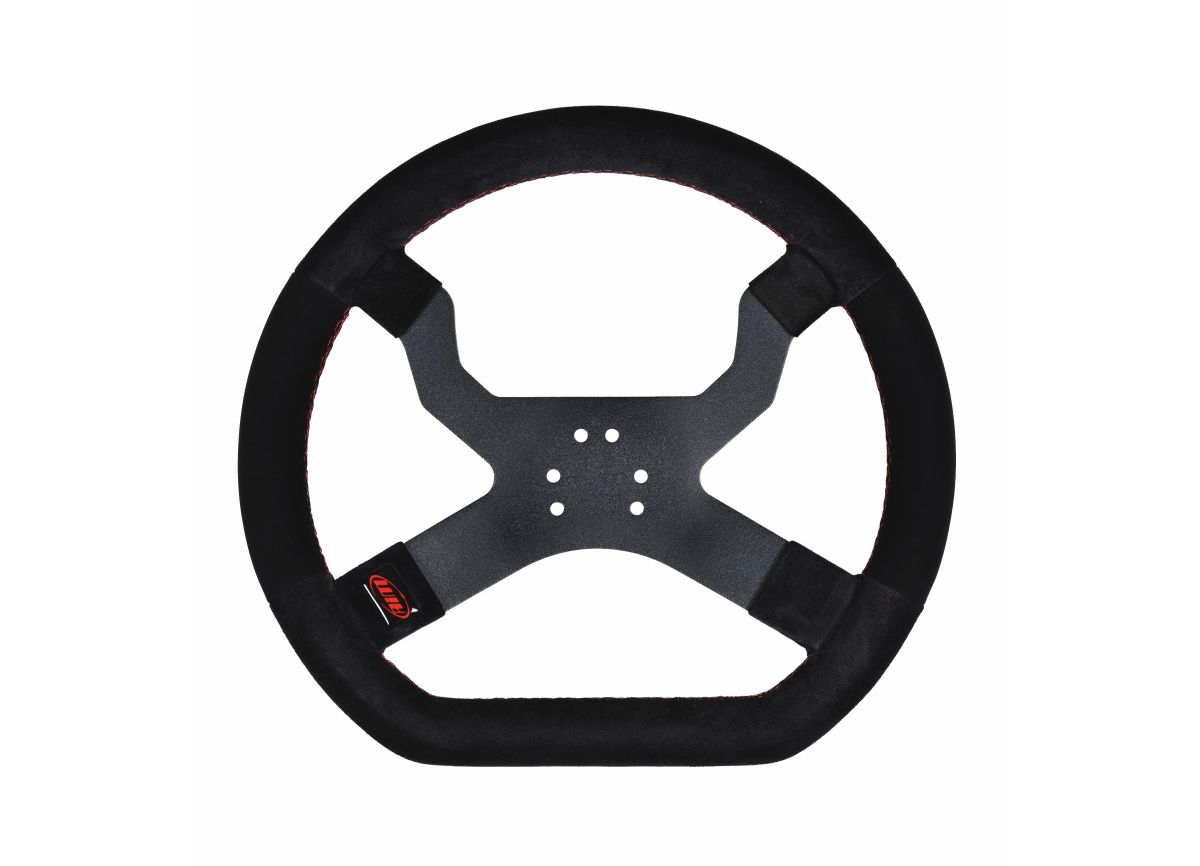 MyChron5 Steering Wheel Black - 6 Holes - aimlaptimer.com