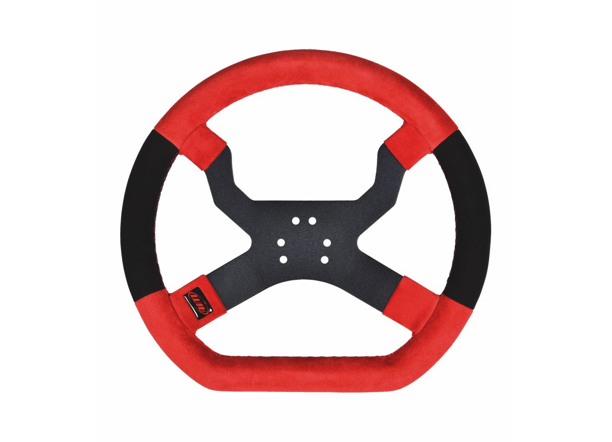 MyChron5S Steering Wheel Red - 6 Holes - aimlaptimer.com
